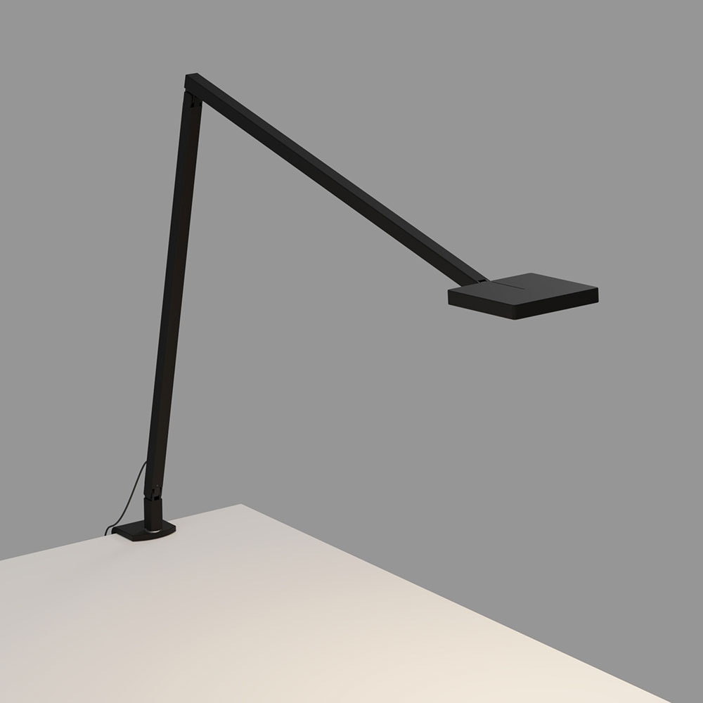 Koncept FCD-2-MTB-2CL Focaccia Contemporary Matte Black LED Clamp Task ...
