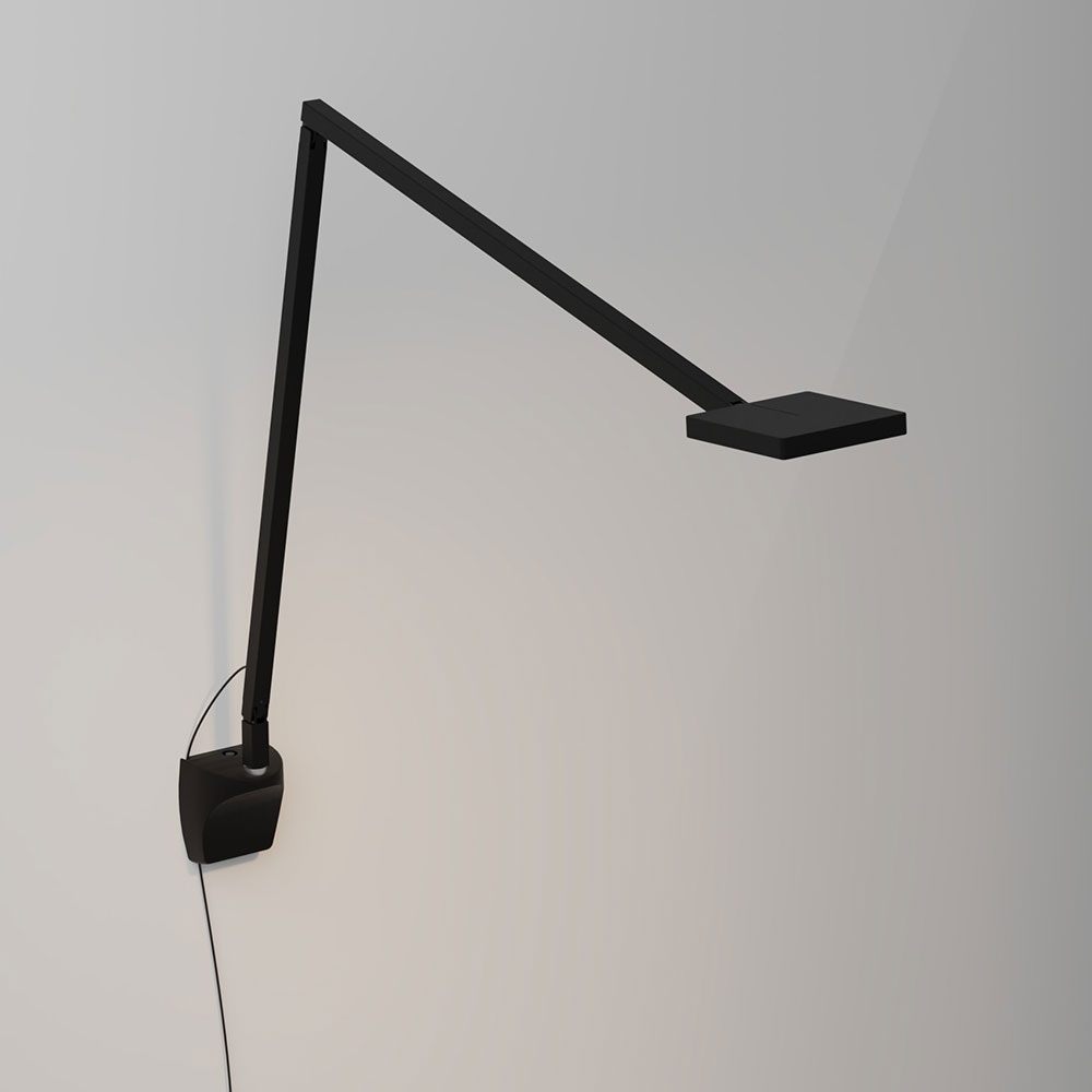 Koncept FCD-2-MTB-WAL Focaccia Modern Matte Black LED Non-Hardwired ...