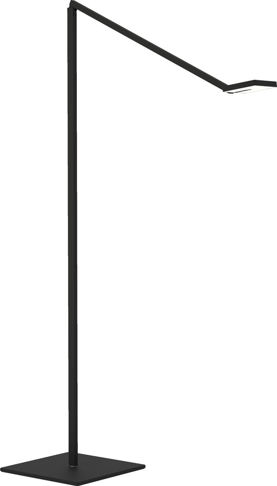 Koncept FCF-MTB Focaccia Modern Matte Black LED Lighting Floor Lamp ...