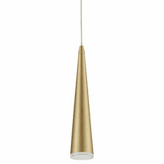 Kuzco 401215BG-LED Mina Modern Brushed Gold LED Mini Pendant Lighting - KUZ-401215BG-LED