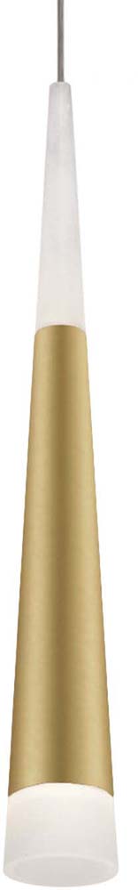 Kuzco 402501BG-LED Ultra Contemporary Brushed Gold LED Mini Drop Lighting - KUZ-402501BG-LED