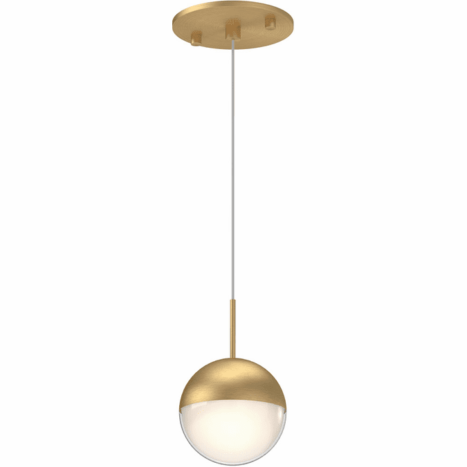 Kuzco 402801BG-LED Pluto Modern Brushed Gold LED Mini Drop Ceiling ...