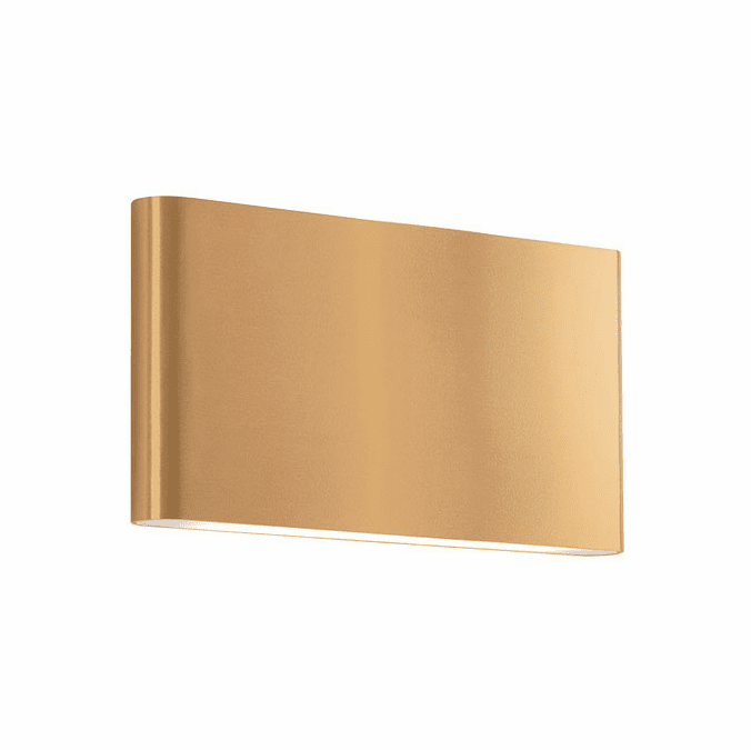 Kuzco AT6510-BG Slate Contemporary Brushed Gold Outdoor Light Sconce - KUZ-AT6510-BG