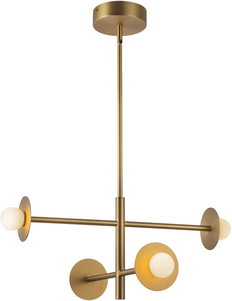 Kuzco CH15504-BG-UNV Elixir Contemporary Brushed Gold LED Mini Chandelier Light - KUZ-CH15504-BG-UNV