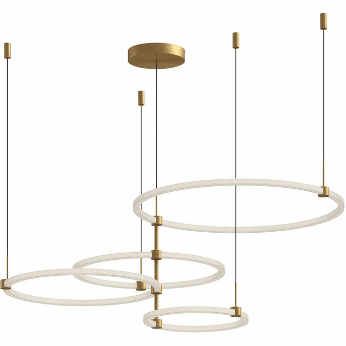 Kuzco CH24755-BG Bruni Modern Brushed Gold LED Ceiling Chandelier - KUZ-CH24755-BG