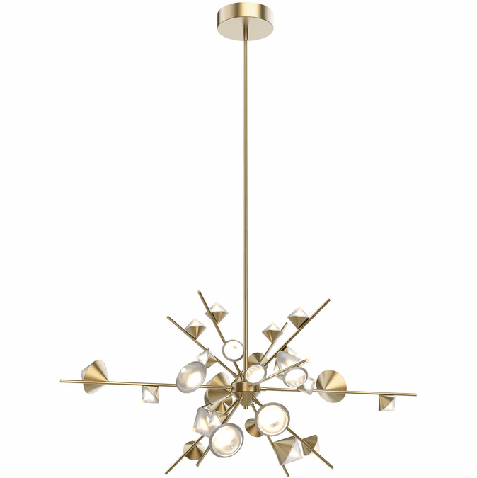 Kuzco CH50848-BG Geode Contemporary Brushed Gold LED Chandelier Lamp - KUZ-CH50848-BG