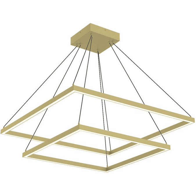 Kuzco CH88232-BG Piazza Modern Brushed Gold LED 315" Drop Lighting Fixture - KUZ-CH88232-BG
