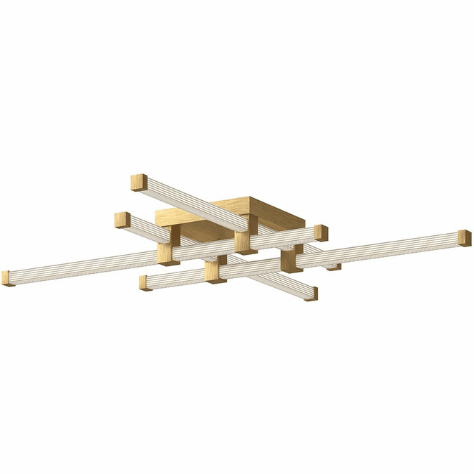 Kuzco FM23534-BG Blade Modern Brushed Gold LED Ceiling Lighting Fixture ...
