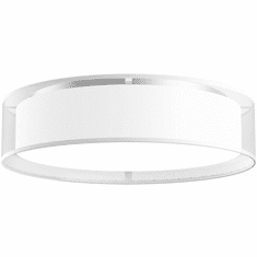 Kuzco PD7916-WOR-5CCT Dalton Contemporary White Organza LED 16" Drum ...