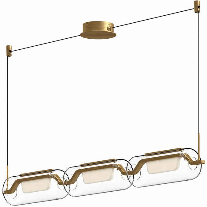 Kuzco LP28543-BG Hilo Contemporary Brushed Gold LED Kitchen Island Light Fixture - KUZ-LP28543-BG