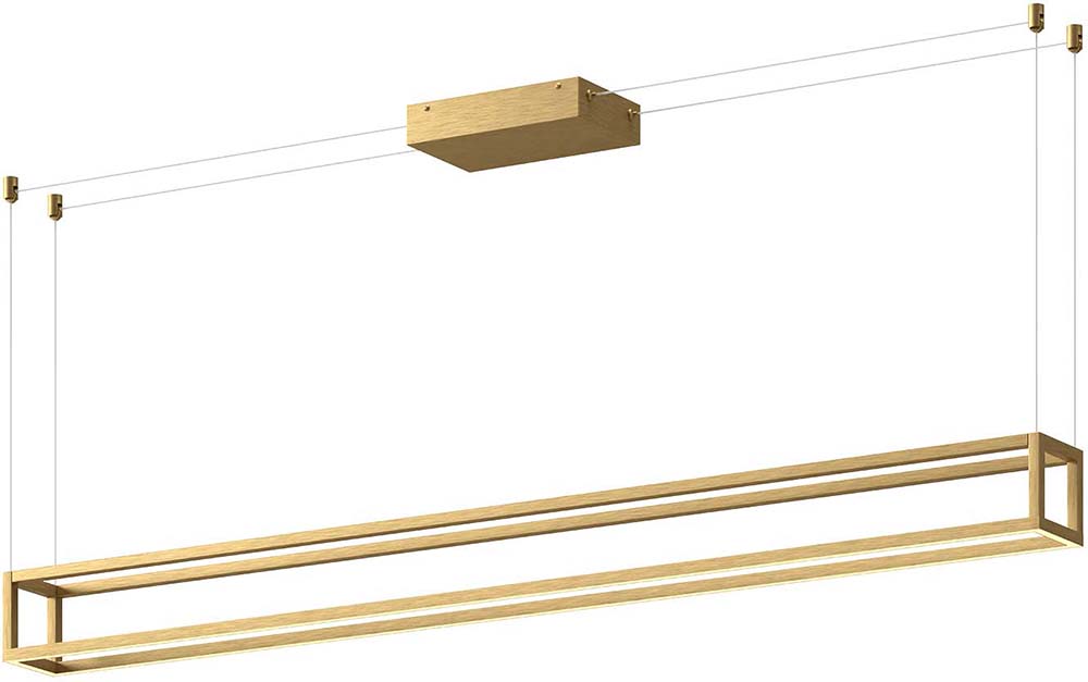 Kuzco LP45560-BG Plaza Contemporary Brushed Gold LED Kitchen Island Lighting - KUZ-LP45560-BG-UNV