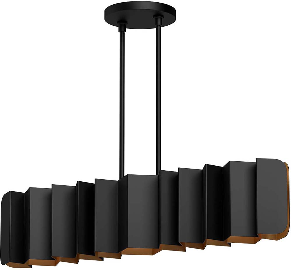 Kuzco LP58042-BK/GD Akira Modern Black/Gold Kitchen Island Light - KUZ-LP58042-BK-GD