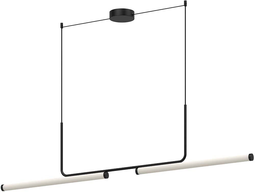 Kuzco LP73073-BK Vesper Contemporary Black LED Kitchen Island Lighting - KUZ-LP73073-BK