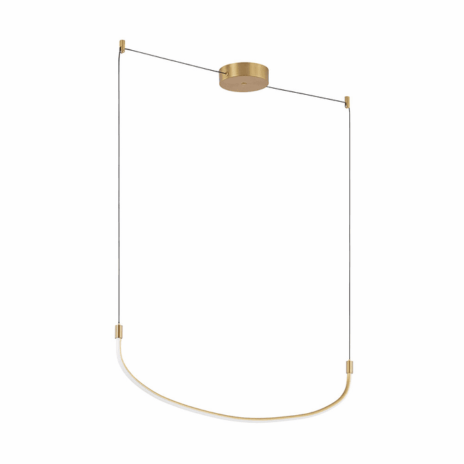 Kuzco LP89048-BG Talis Modern Brushed Gold LED 48" Kitchen Island Light - KUZ-LP89048-BG
