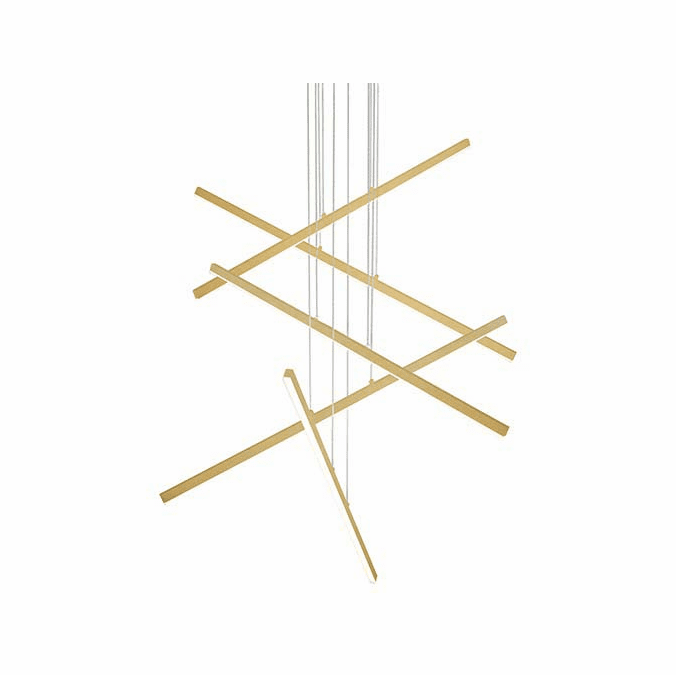 Kuzco MP10305-BG Vega Modern Brushed Gold LED Multi Pendant Lamp - KUZ-MP10305-BG