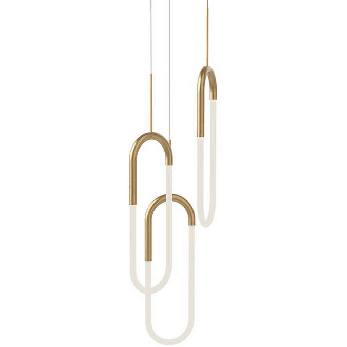 Kuzco MP95103-BG Huron Modern Brushed Gold LED Multi Pendant Lighting - KUZ-MP95103-BG