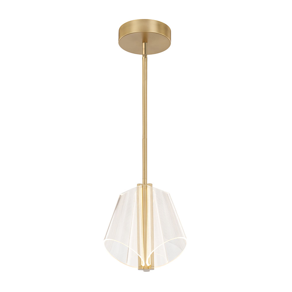 Kuzco PD62511-BG/LG Mulberry Modern Brushed Gold LED Mini Ceiling Pendant Light - KUZ-PD62511-BG-LG
