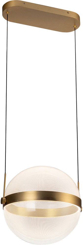 Kuzco PD75912-BG/LG-3CCT Pisces Contemporary Brushed Gold / Light Guide ...