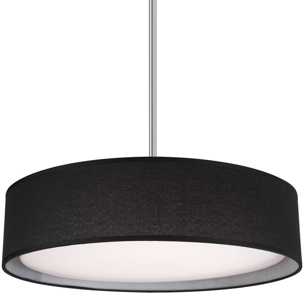 Kuzco PD7916-BK-5CCT Dalton Modern Black LED 16" Drum Lighting Pendant ...