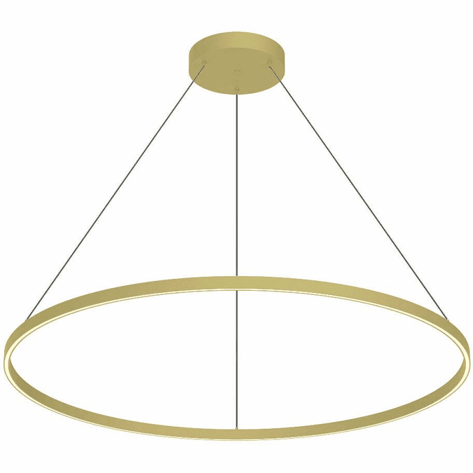 Kuzco PD87148-BG Cerchio Modern Brushed Gold LED 47" Hanging Light Fixture - KUZ-PD87148-BG