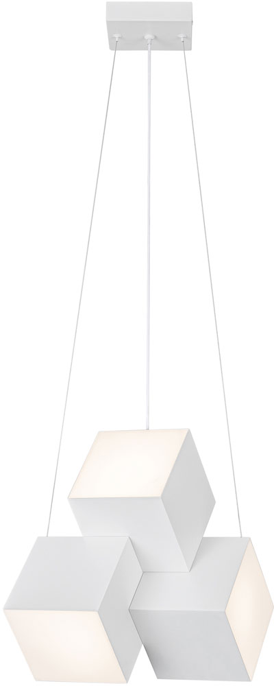 Kuzco PD20616-WH-UNV Tetra Contemporary White LED Multi Hanging Lamp ...