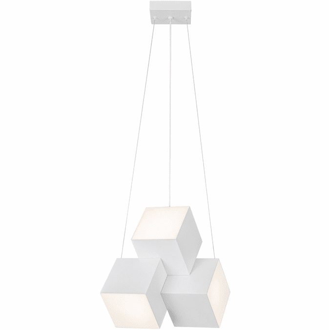 Kuzco PD20616-WH-UNV Tetra Contemporary White LED Multi Hanging Lamp ...