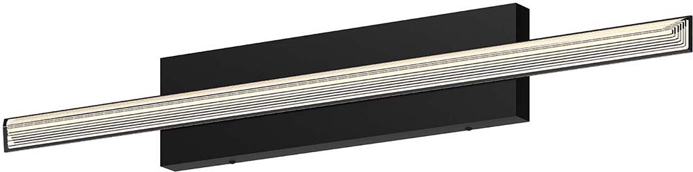 Kuzco VL27534-BK Saphir Contemporary Black LED 34" Bath Sconce - KUZ-VL27534-BK