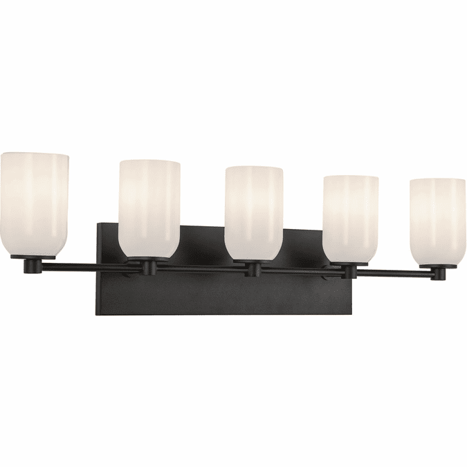 Kuzco VL57732-BK/GO Nola Contemporary Black 5-Light Lighting For Bathroom - KUZ-VL57732-BK-GO