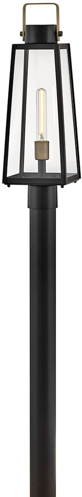 Lark 82001BK Hugh Contemporary Black / Burnished Bronze LED Exterior ...