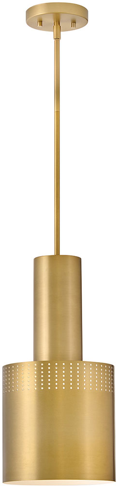 Lark 83687LCB Casey Contemporary Lacquered Brass LED Mini Pendant Light ...