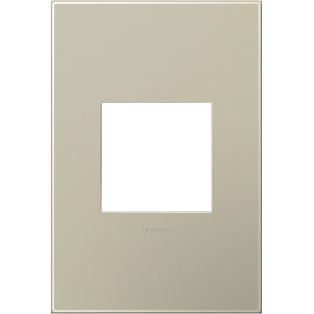 Legrand Adorne AWP1G2TM6 Modern Titanium Titanium 1-Gang Wall Plate ...