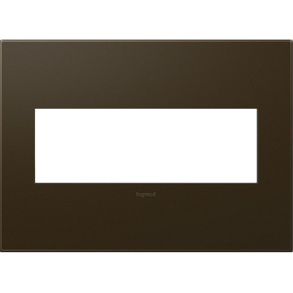 Legrand Adorne AWP3GBR4 Contemporary Bronze Bronze 3-Gang Wall Plate ...