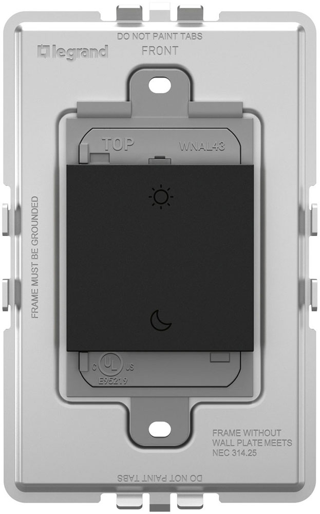 Legrand Adorne WNAL43G1 Graphite Wireless Smart Switch - LGR-WNAL43G1