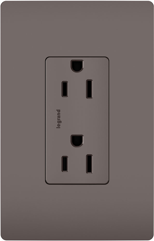 Legrand Radiant 885TR Modern Brown 15A Decorator Tamper-Resistant ...