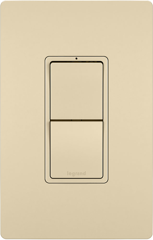Legrand Radiant RCD33I Modern Ivory Two Single-Pole 3-Way Switches ...