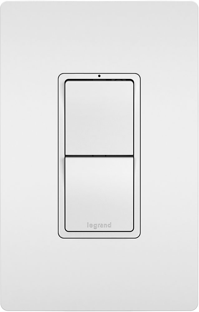 Legrand Radiant RCD33W Modern White Two Single-Pole 3-Way Switches ...