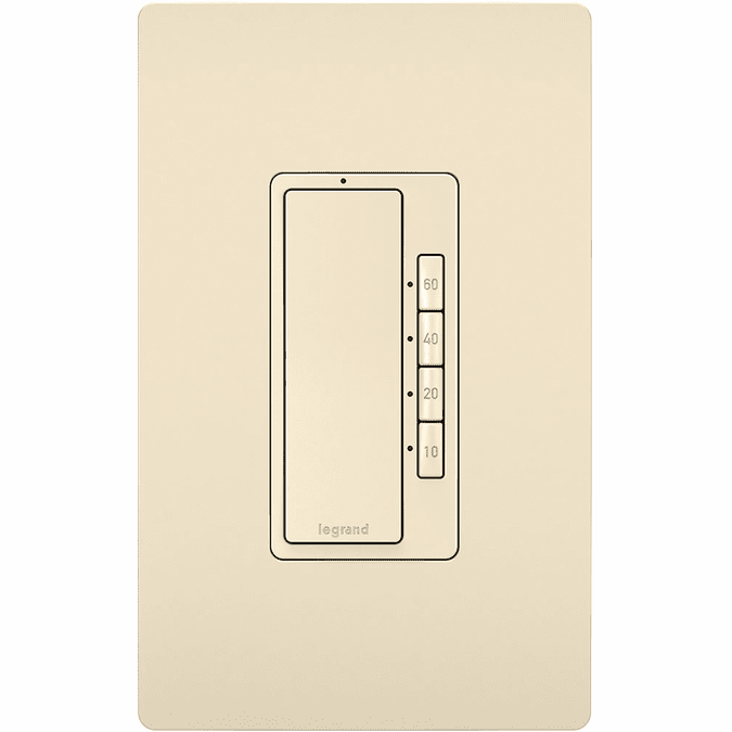 Legrand Radiant RT2LA Modern Light Almond 4-Button Timer - LGR-RT2LA