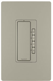 Legrand Radiant RT2NICCV4 Contemporary Nickel 4-Button Digital Timer - LGR-RT2NICCV4