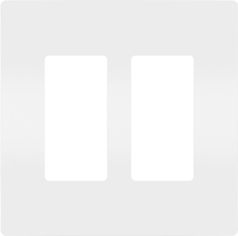 Legrand Radiant RWP262W Modern White 2-Gang Screwless Wall Plate - LGR ...