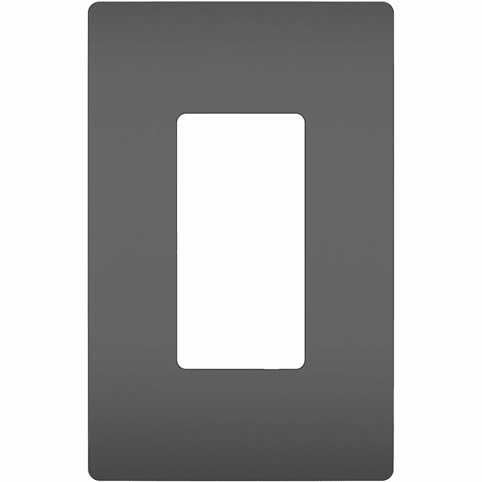 Legrand Radiant RWP26BK Contemporary Black 1-Gang Screwless Wall Plate ...