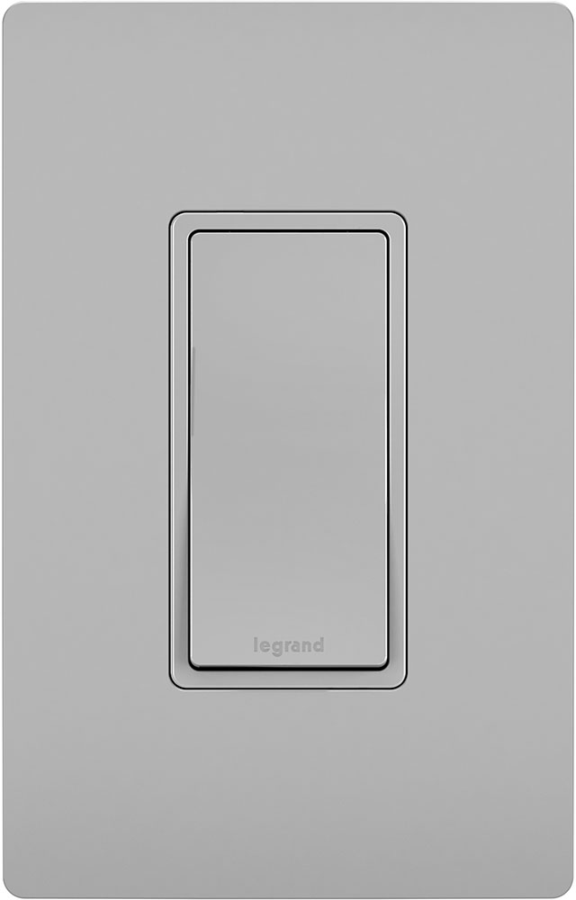 Legrand Radiant TM870GRY Modern Gray 1P Decorator Switch - LGR-TM870GRY