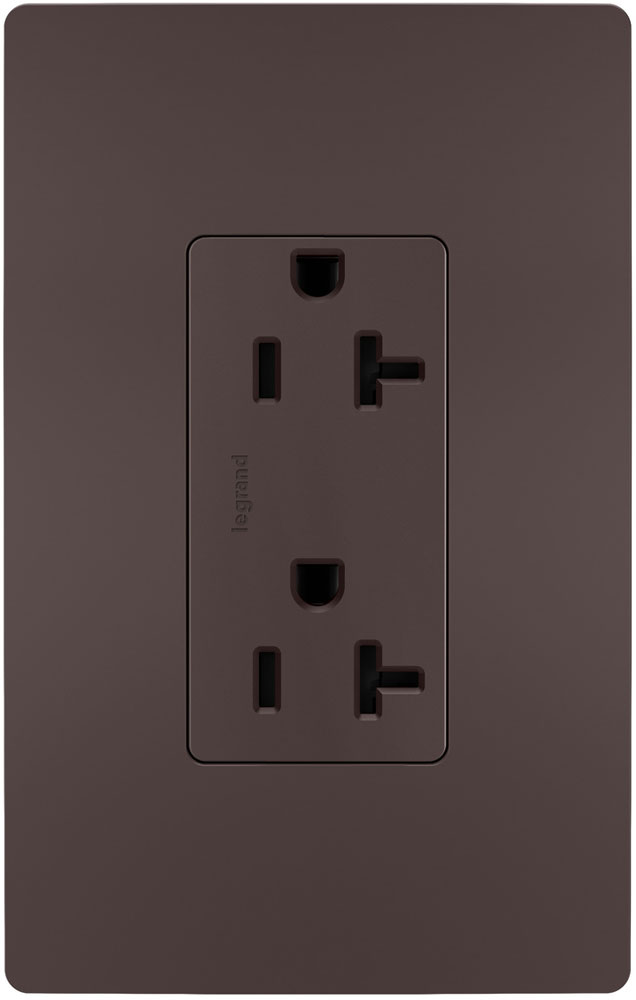 Legrand Radiant TR26352RDBCC6 Modern Dark Bronze Spec Grade 20A Tamper ...