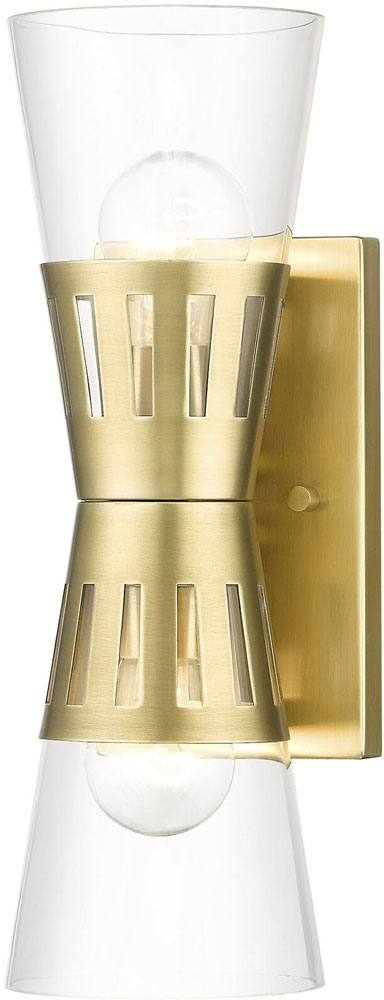 Livex 18172-08 Bennington Natural Brass Wall Lamp - LVX-18172-08