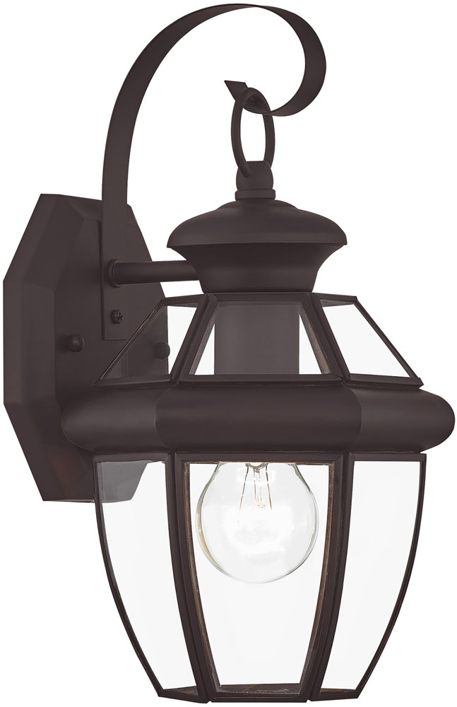 Livex 2051-07 Monterey Traditional Bronze Mini Outdoor Wall Light ...