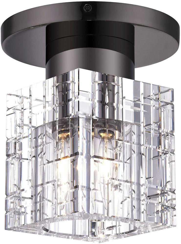 Livex 46180-46 Rotterdam Black Chrome Ceiling Light - LVX-46180-46