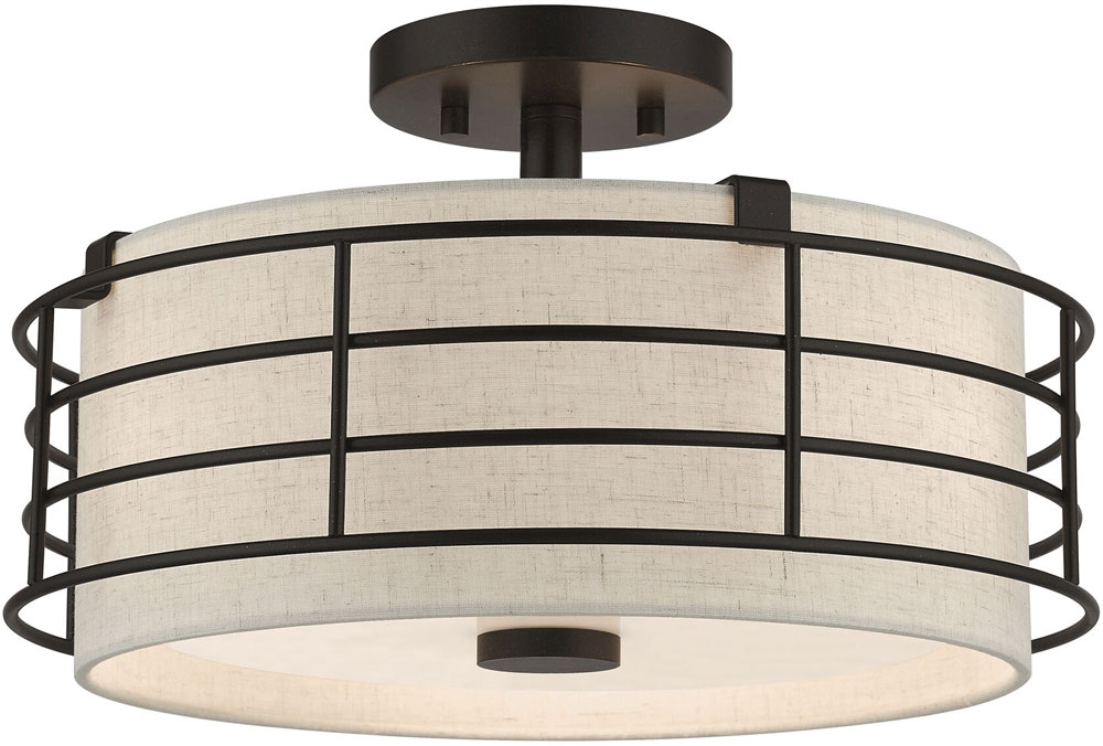 Livex 55118-92 Blanchard English Bronze 15" Ceiling Light Fixture - LVX ...