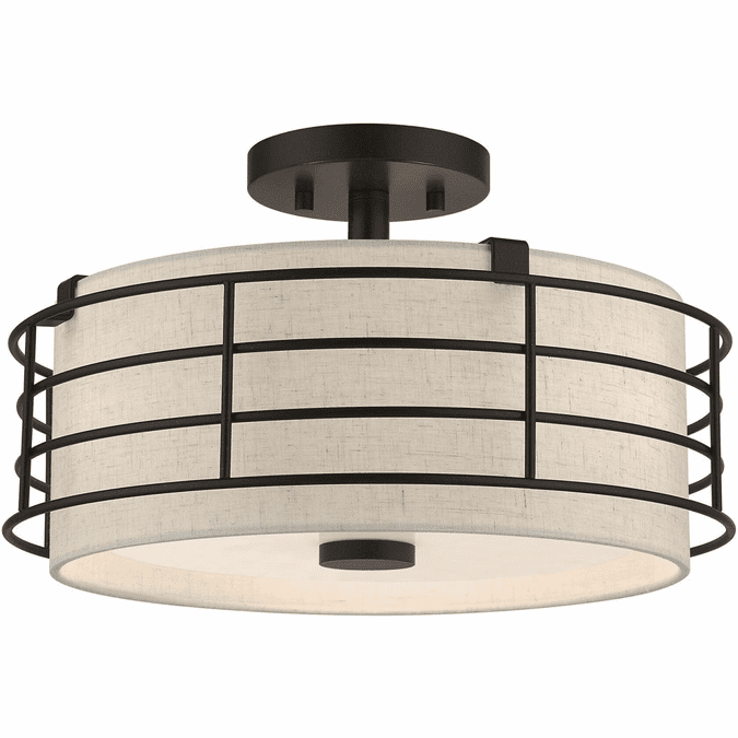Livex 55118-92 Blanchard English Bronze 15" Ceiling Light Fixture - LVX ...