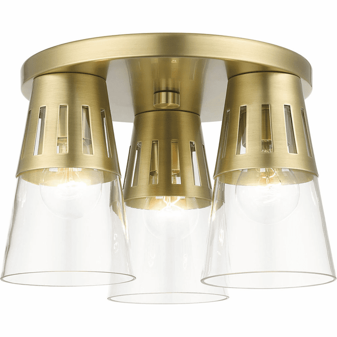Livex 56454-08 Bennington Natural Brass Ceiling Lighting Fixture - LVX ...