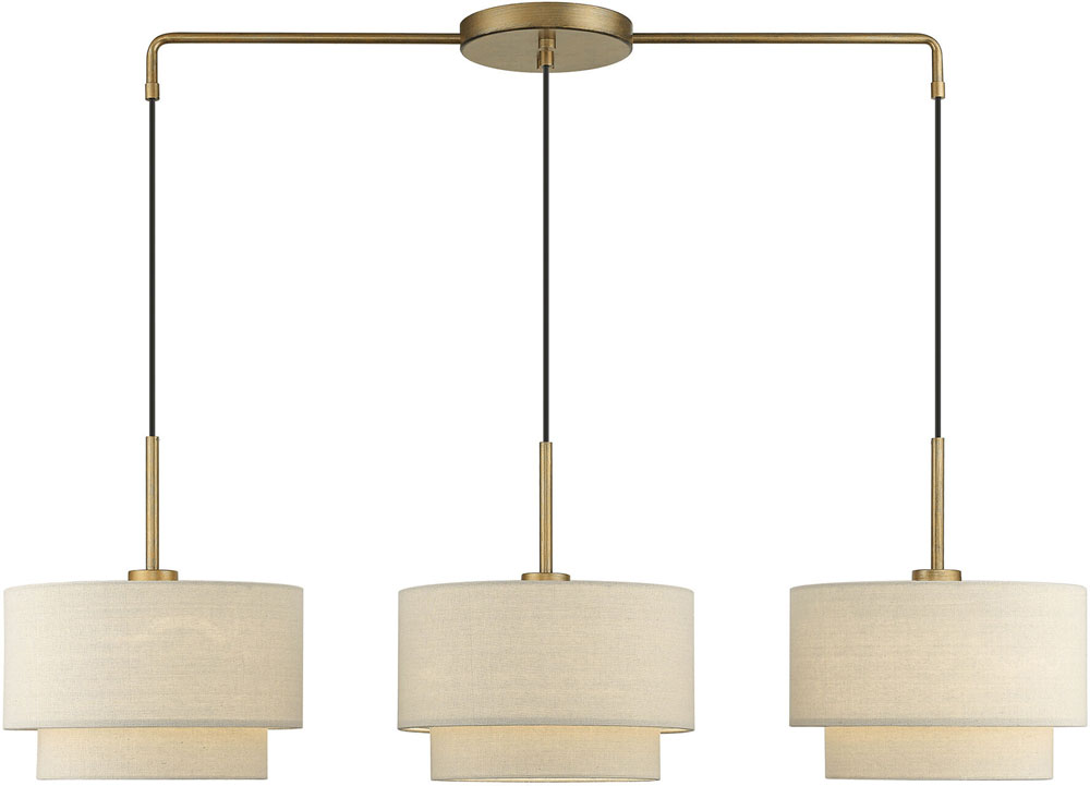 Livex 58893-48 Bellingham Antique Gold Leaf Multi Pendant Light - LVX ...