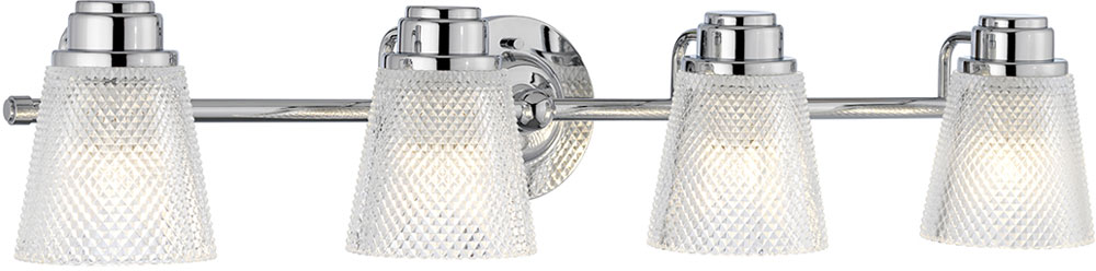 Lucas McKearn BB-HUDSON4-PC Hudson Modern Polished Chrome LED 4-Light ...